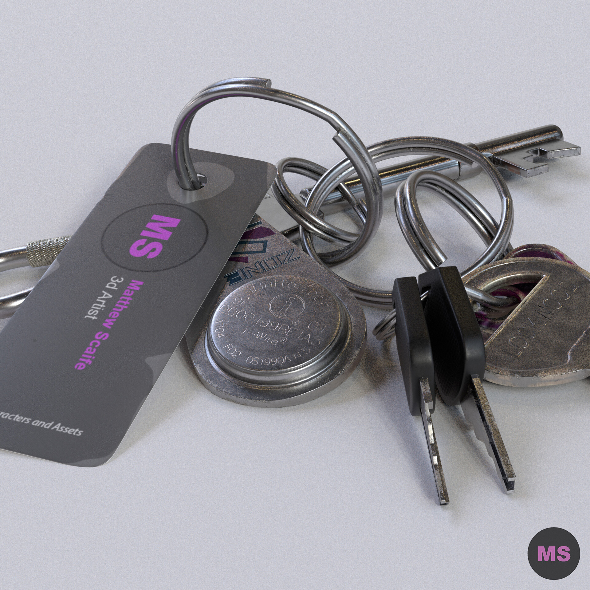 ArtStation - Keyring - 3d Asset