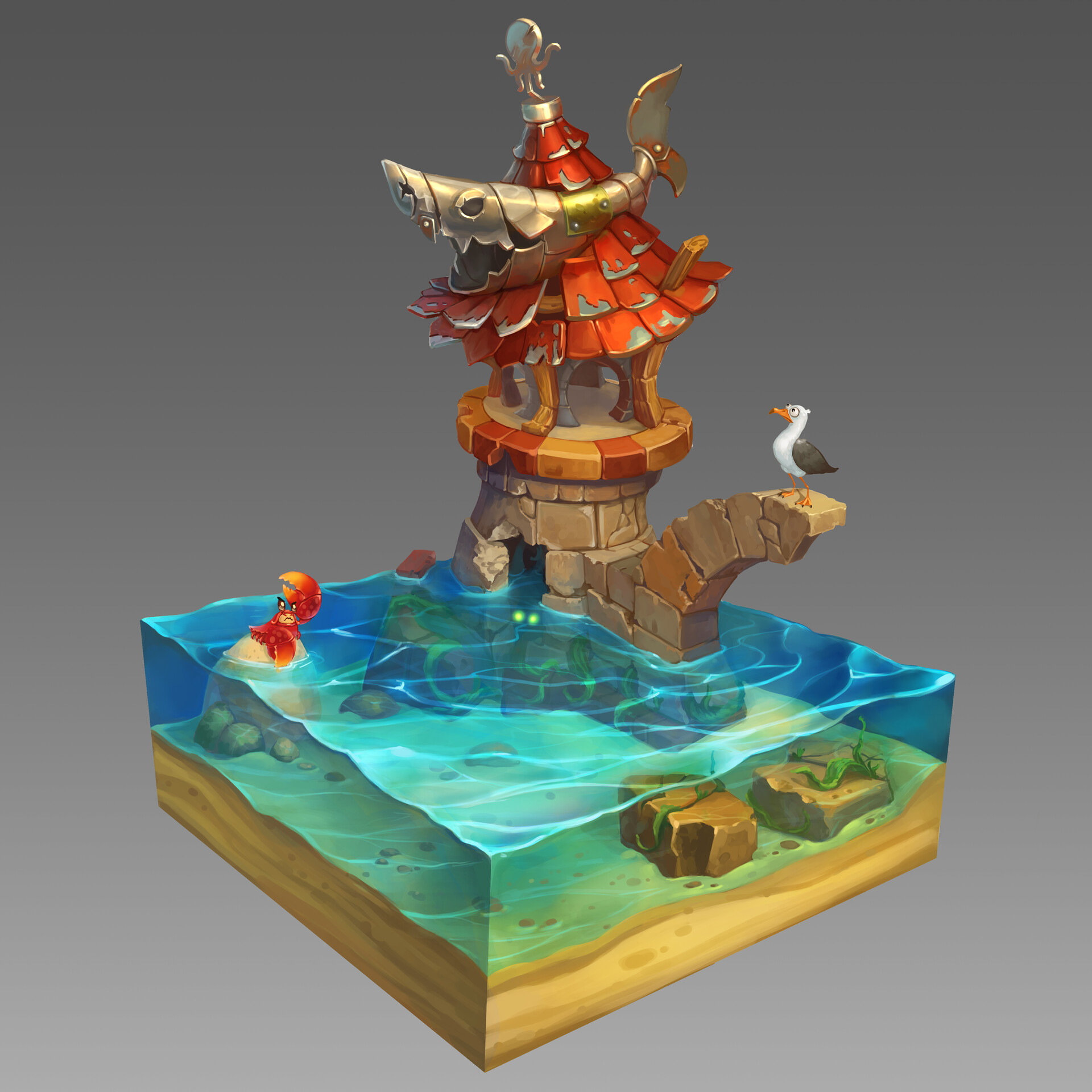 ArtStation - Shark tower
