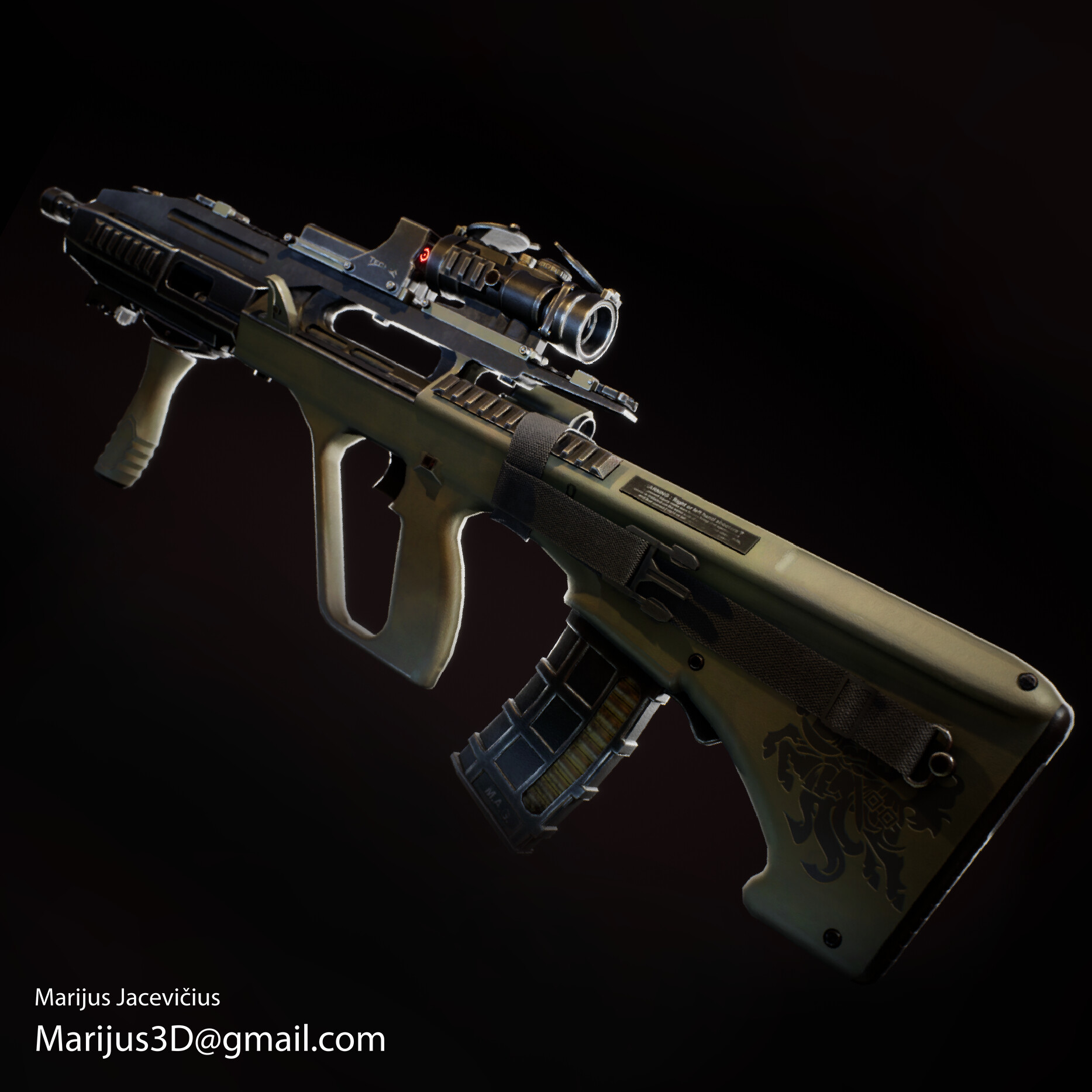 ArtStation - AUG weapon