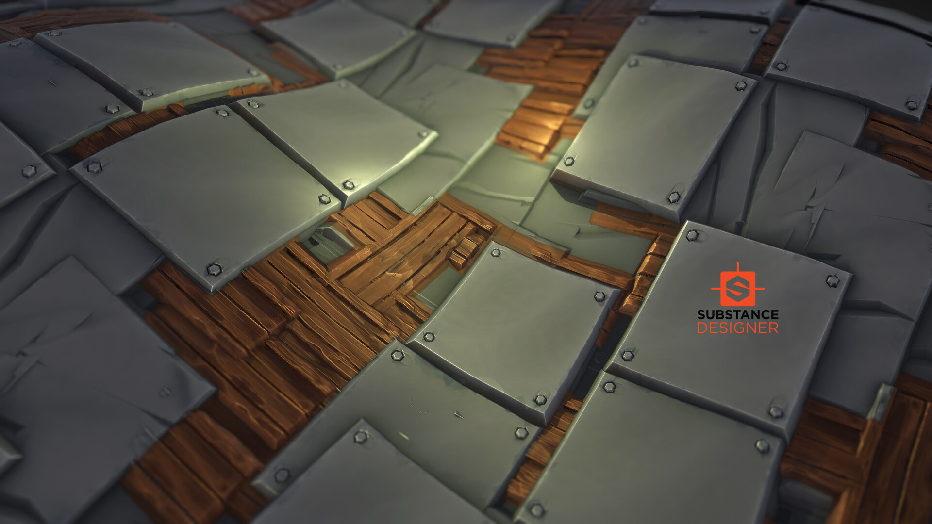 ArtStation - Cartoon Wall Material