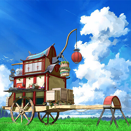 ArtStation - Trader's wagon