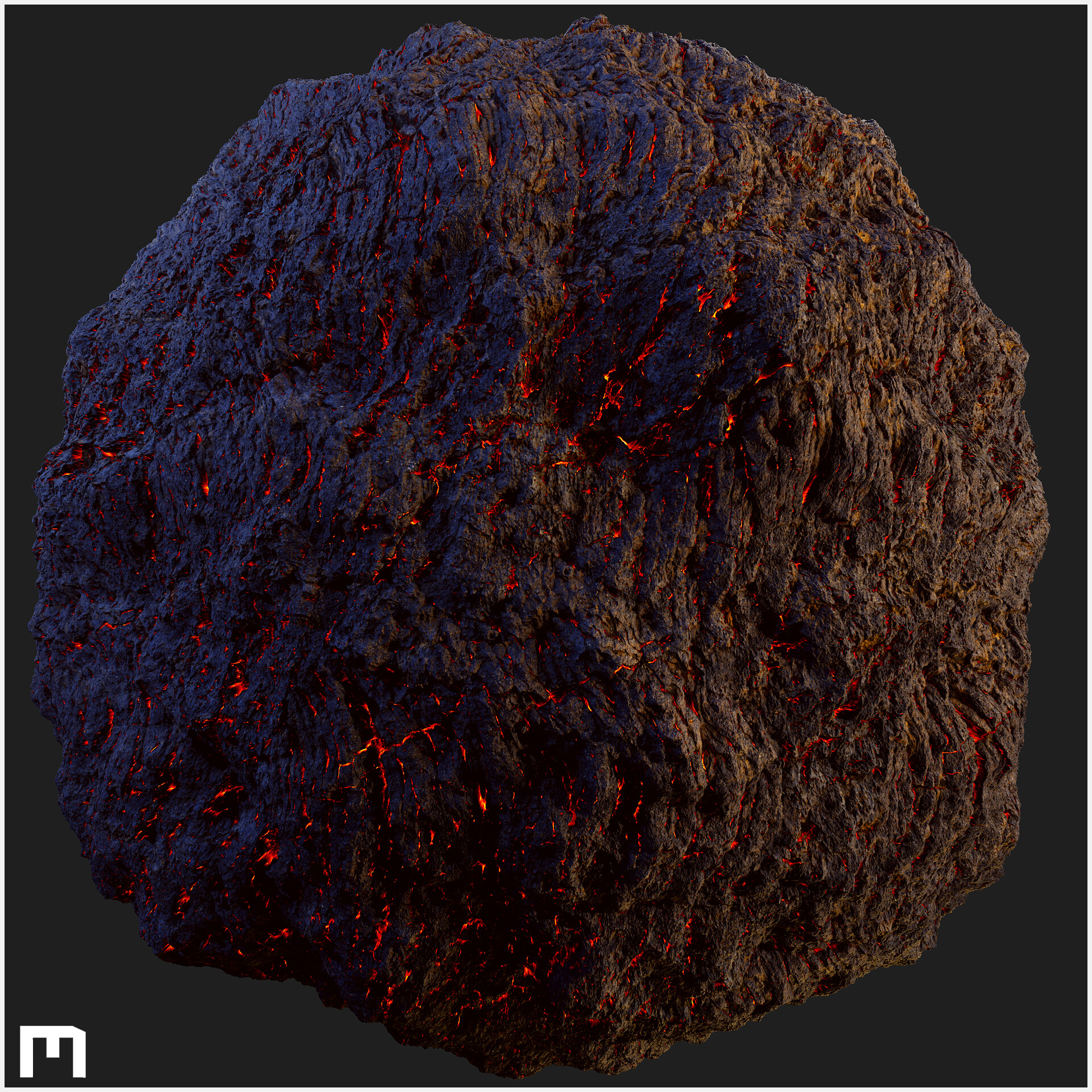 ArtStation - Volcanic Floor - Quixel Mixer