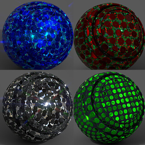 ArtStation - Substance Material - Glitter Buttons