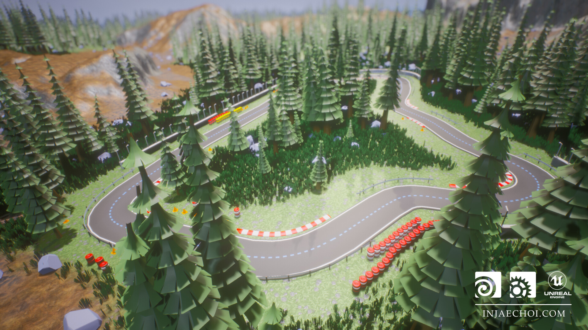 ArtStation - Race Track with Houdini Engine and Unreal (Procedural ...