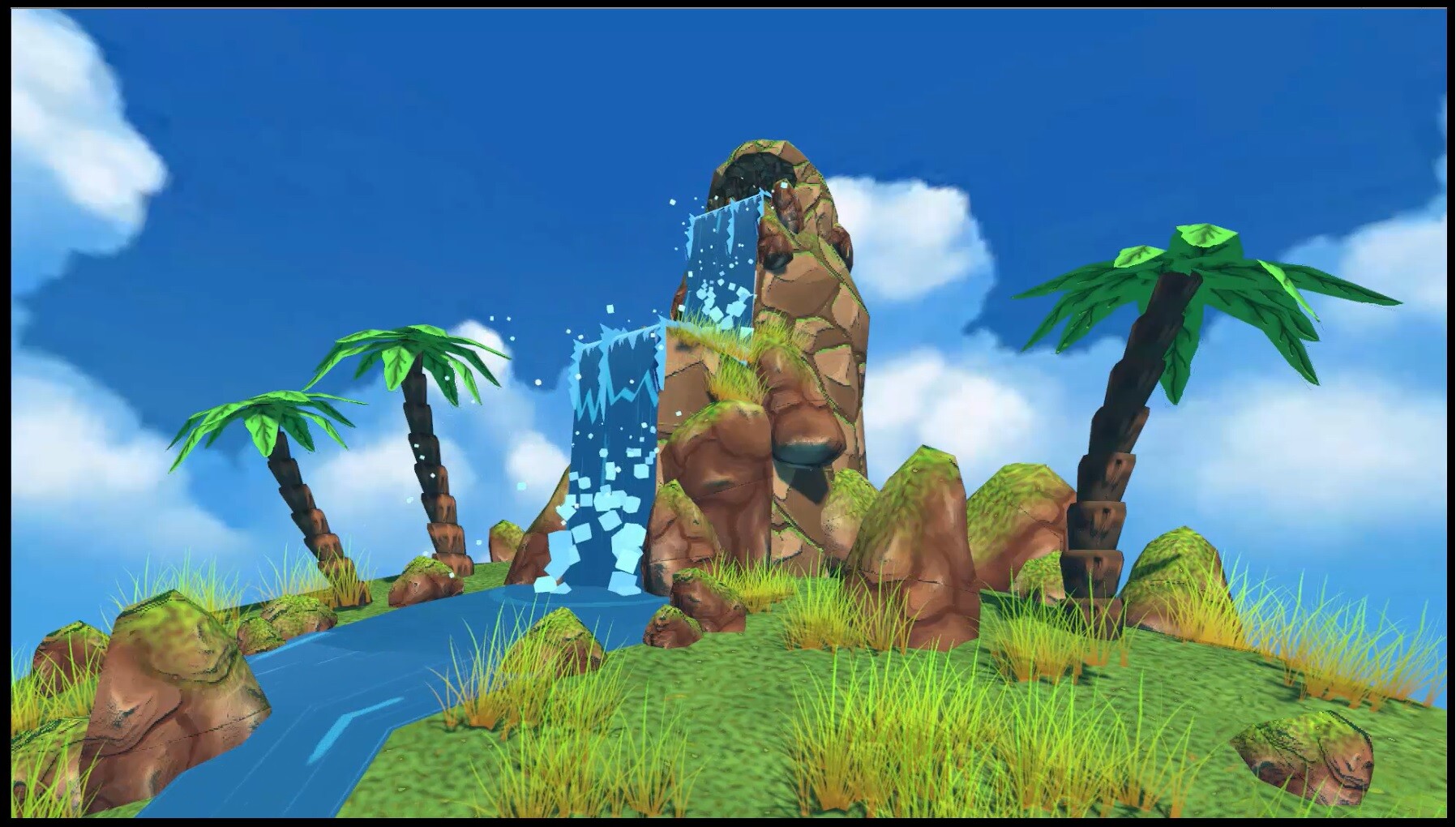 ArtStation - WaterFall composition - Shader and particles