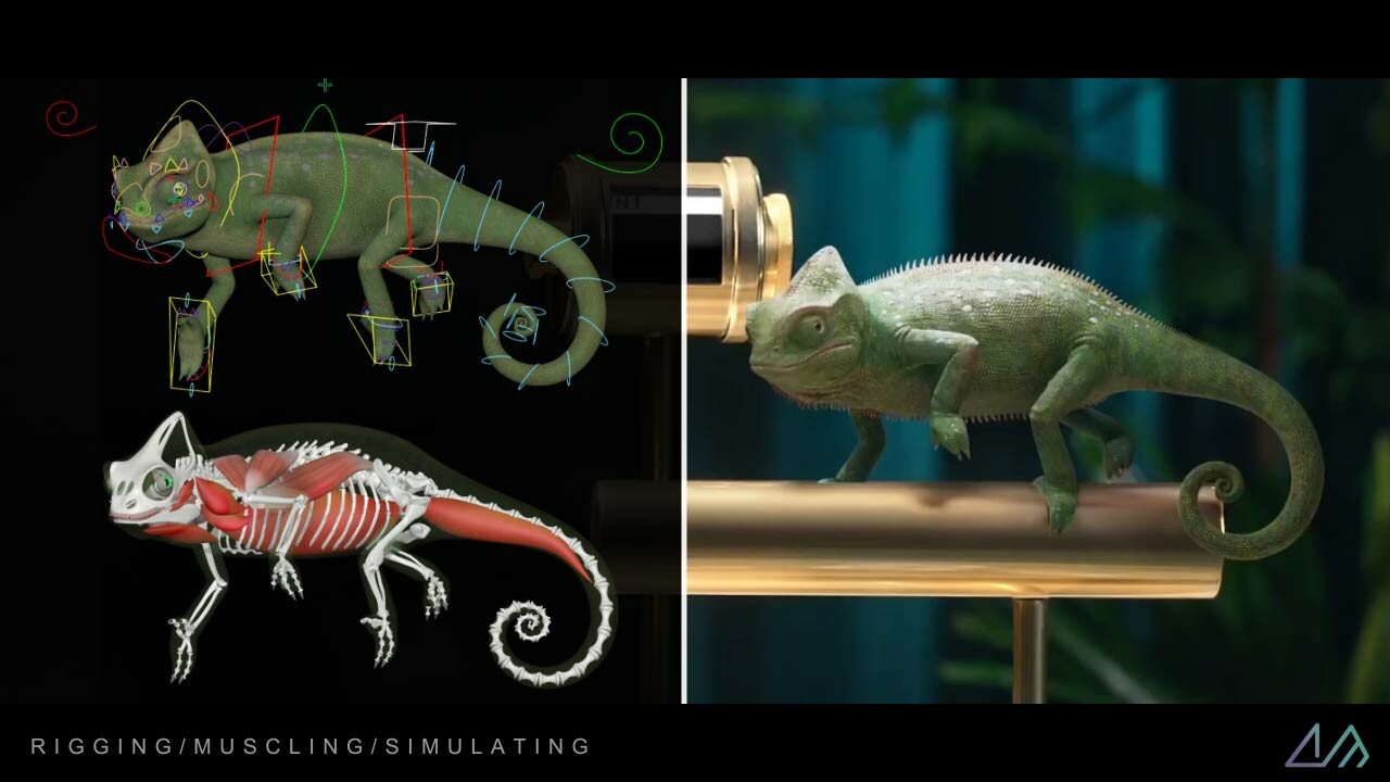 ArtStation - Chameleon VFX Rigging Breakdown