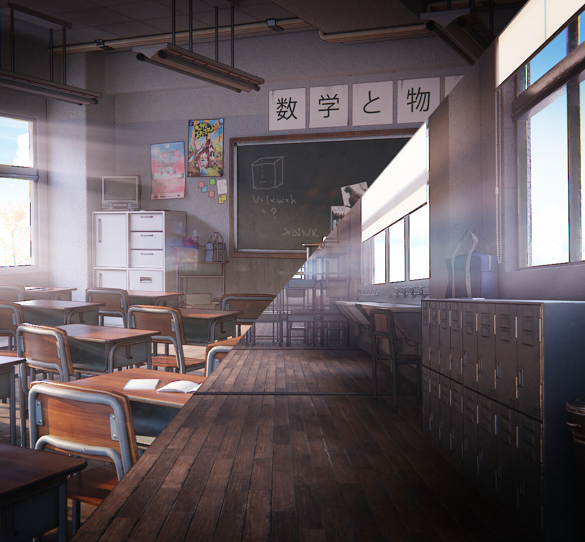 ArtStation - Japanese Classroom