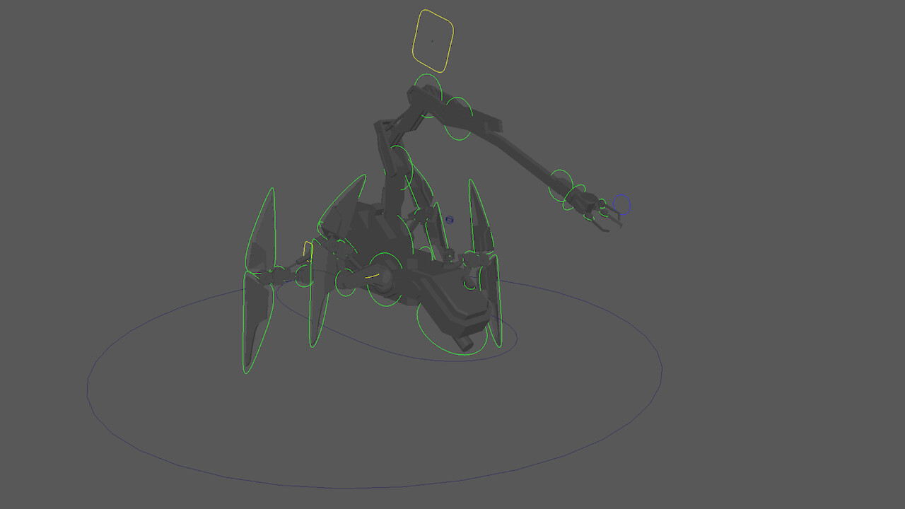 ArtStation - Spider Robot Rig