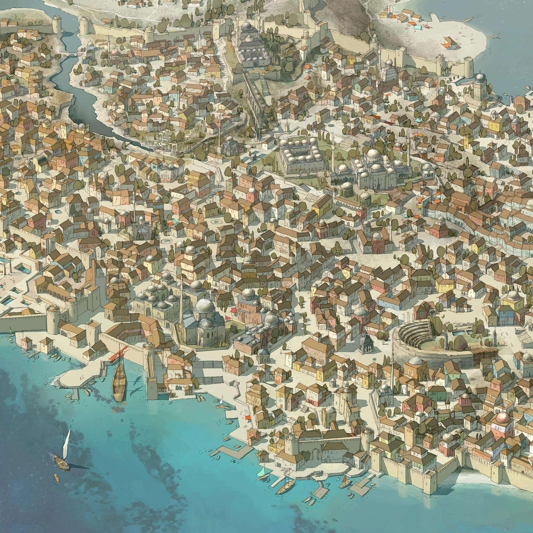 ArtStation - ATLAS Assassin's Creed (Hachette Heroes) illustrations.