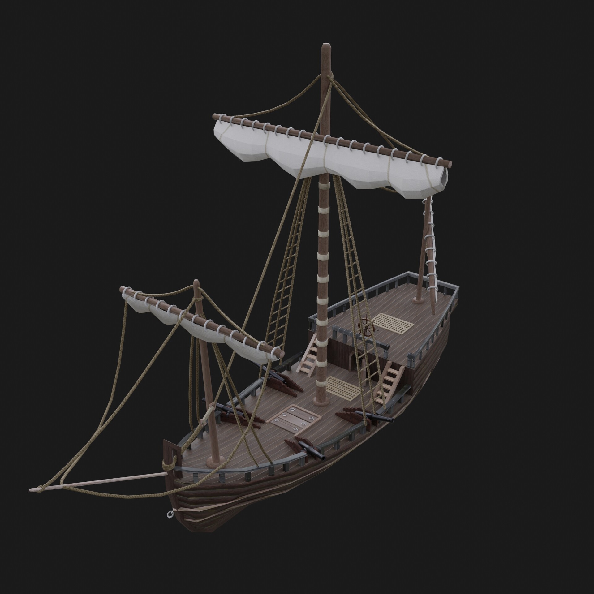 ArtStation - Medieval Ship