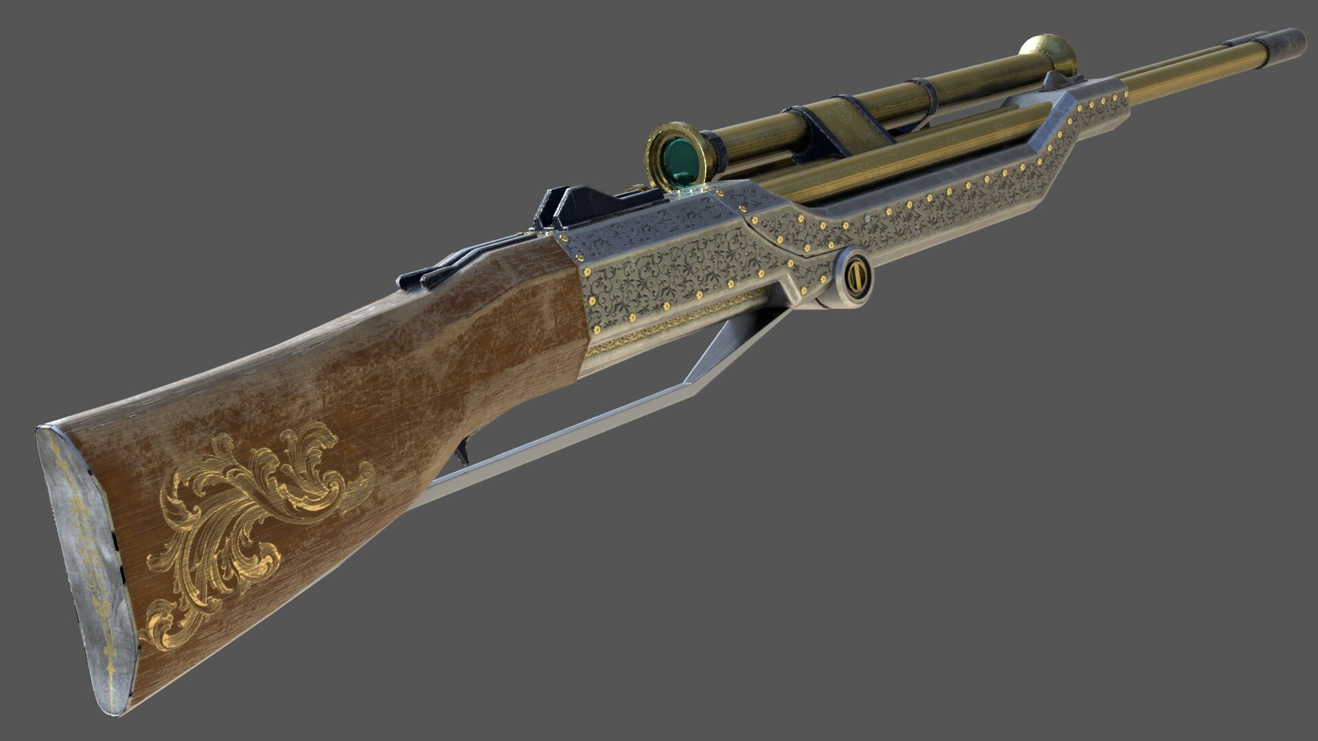 ArtStation - Sci-fi rifle