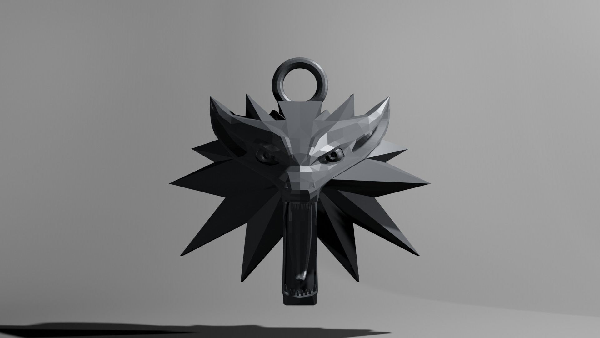ArtStation - Wolf Medallion of Witcher (low poly)