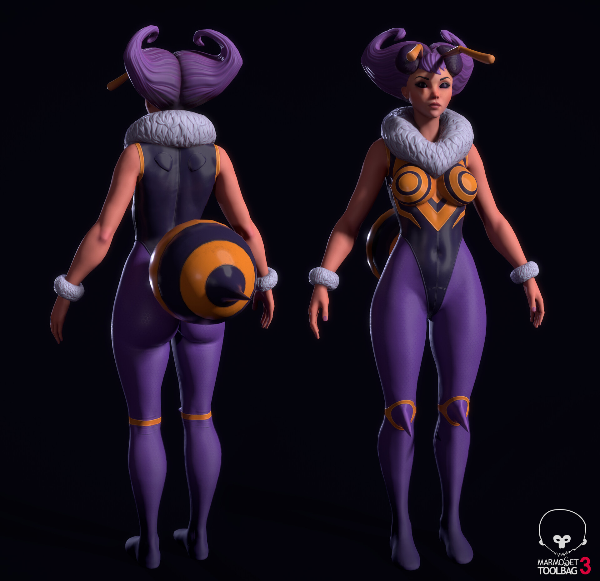 ArtStation - Q-Bee - Retrogasm 2019