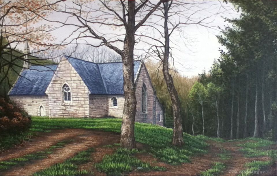 ArtStation - Secluded church in France