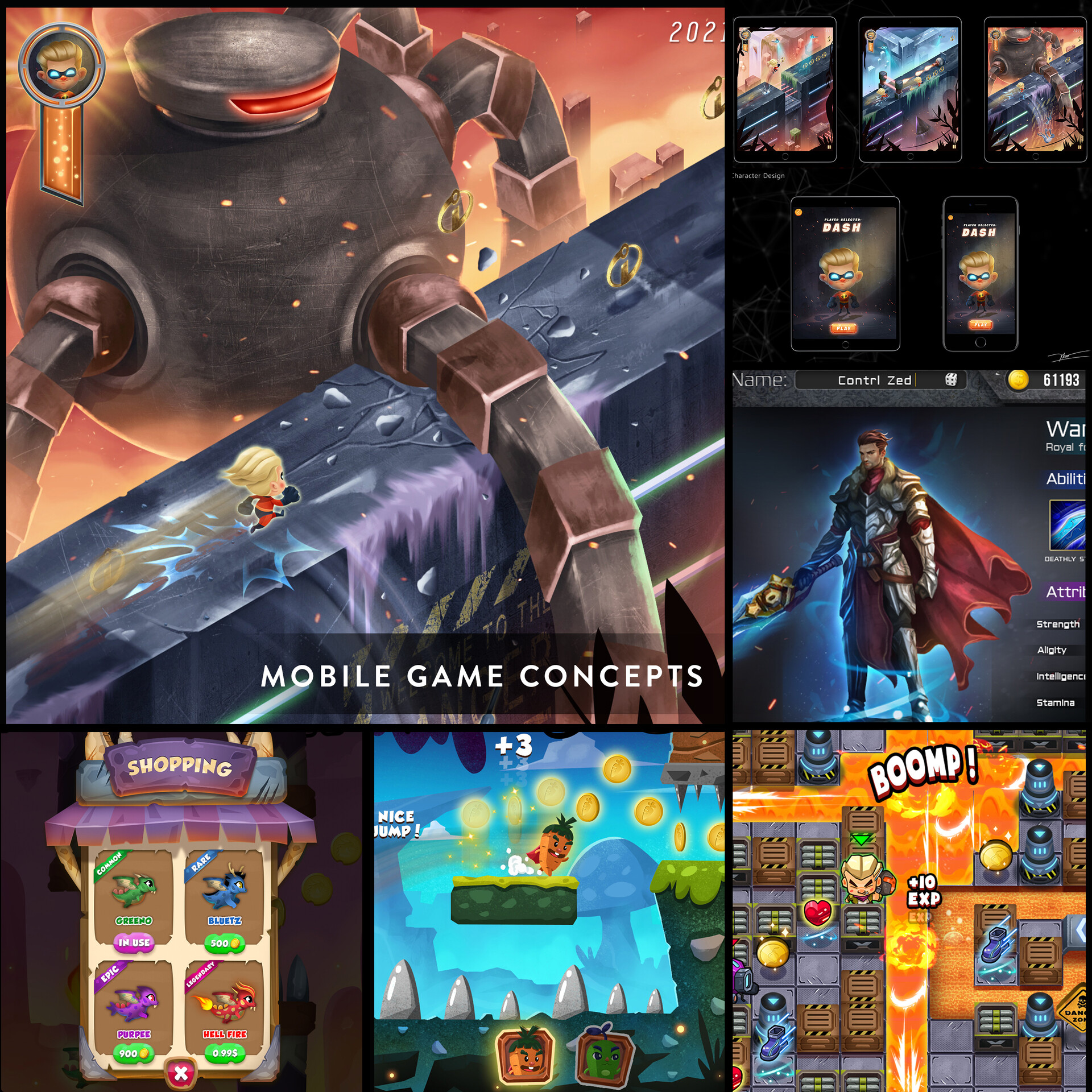 ArtStation - MY MOBILE GAME CONCEPT ART