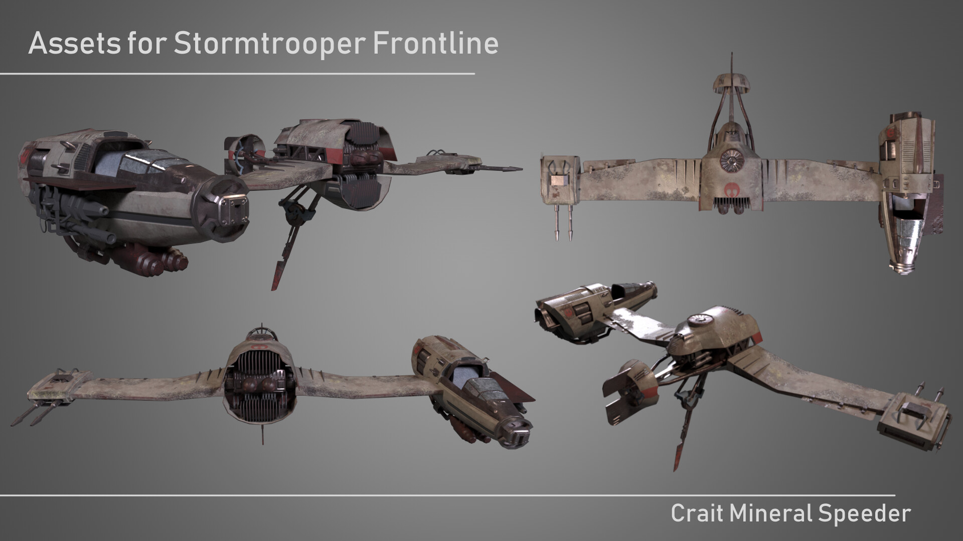 Cole Nelson - Star Wars Frontline Mobile App: Crait Mineral Speeder
