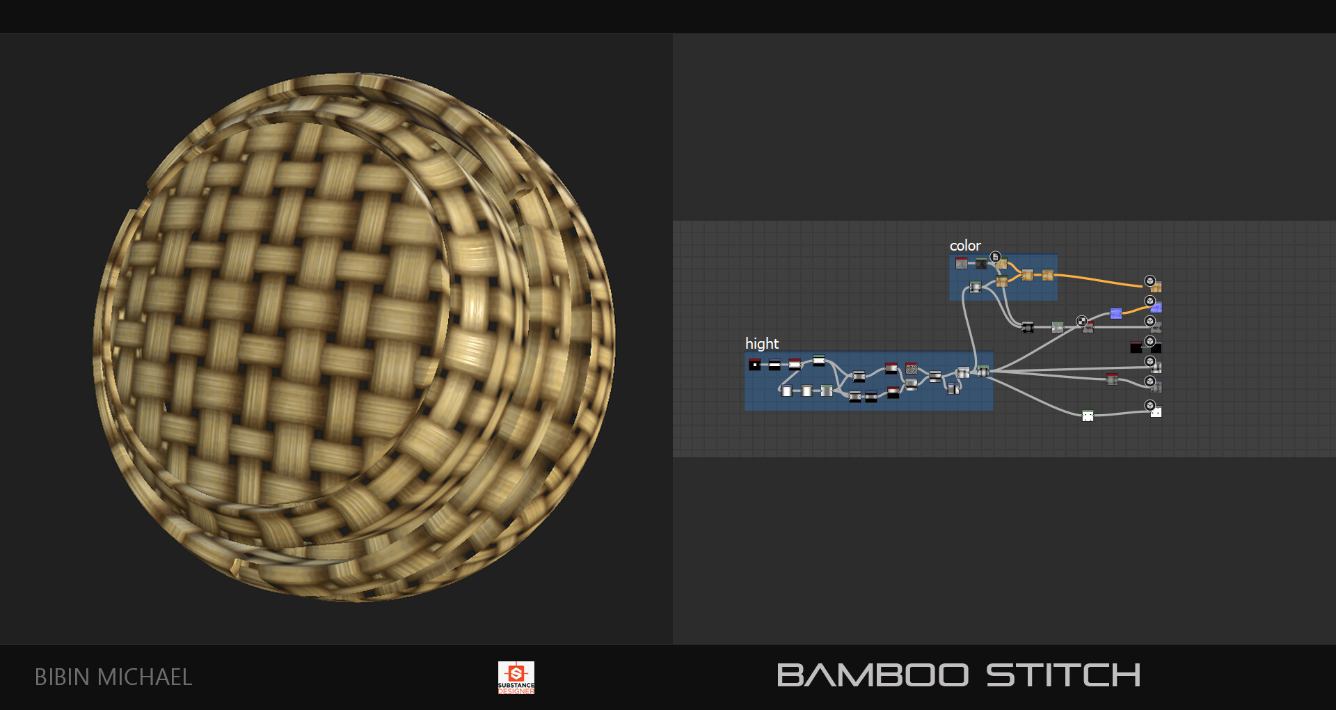 ArtStation - Bamboo stitch material