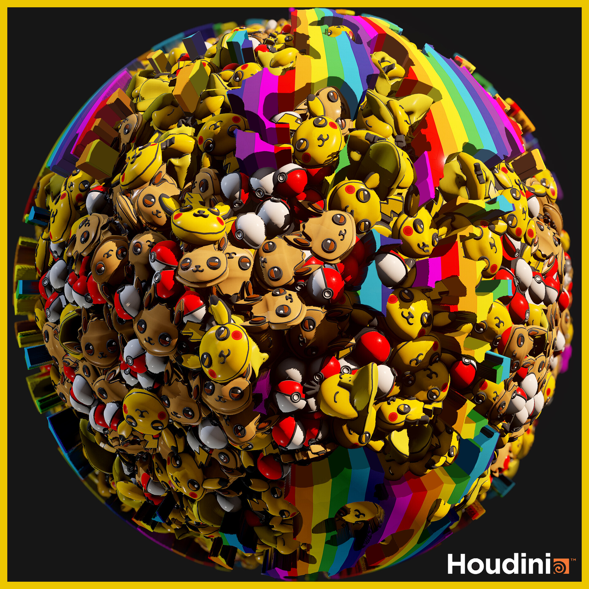 ArtStation - Pokemon Texture Creation in Houdini