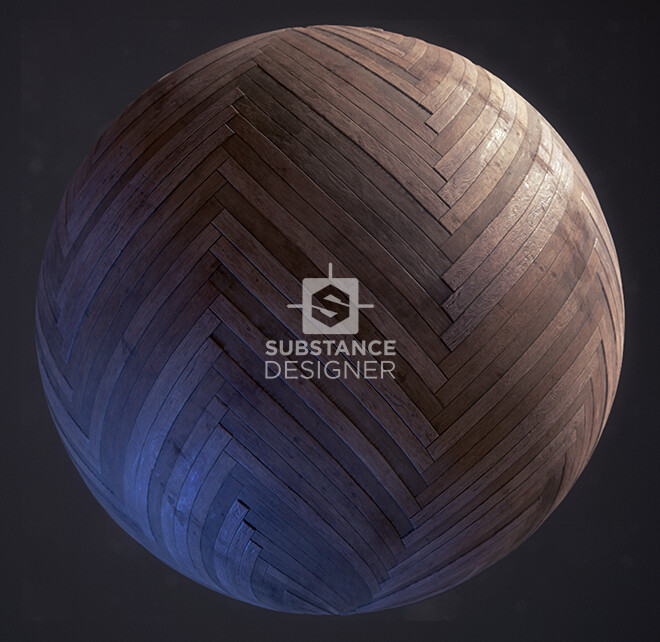 ArtStation - Herringbone Wood Planks