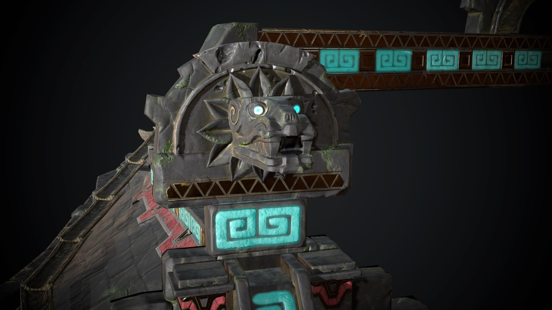 ArtStation - Aztec Arc - MOBA Environment Asset