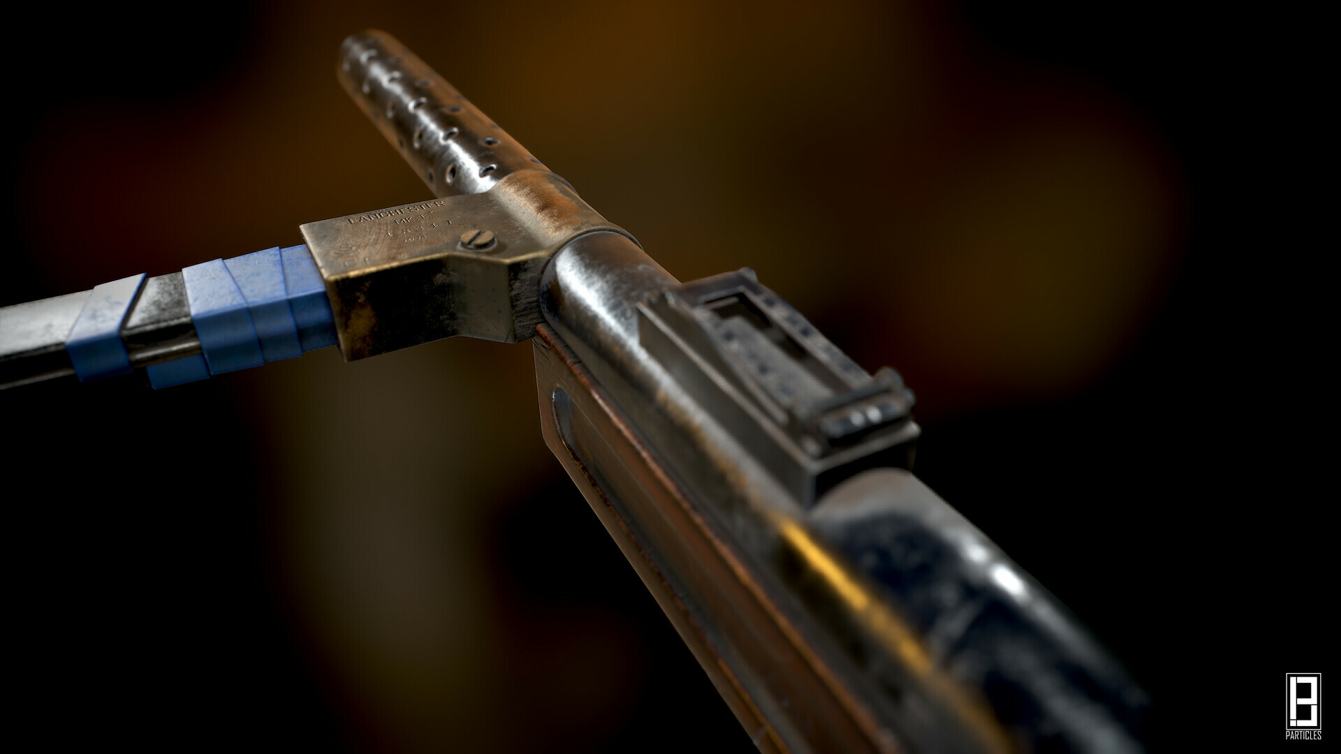 ArtStation - Lanchester submachine gun