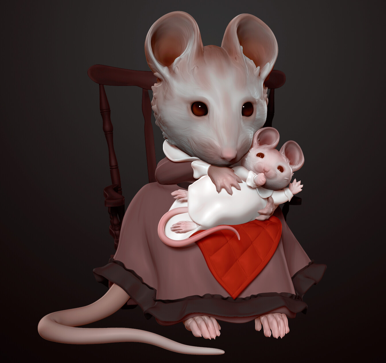 ArtStation - Mouse mom by Beatrix Potter illustration