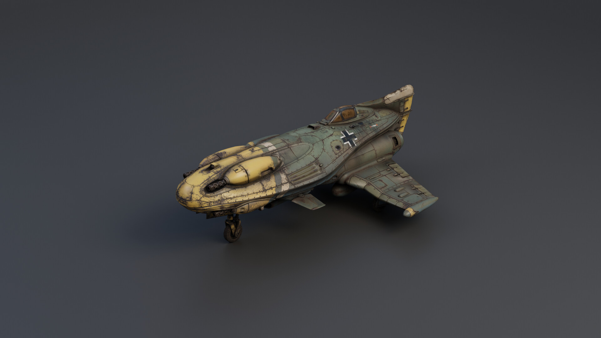 ArtStation - Prototype WW2 Jet Fighter