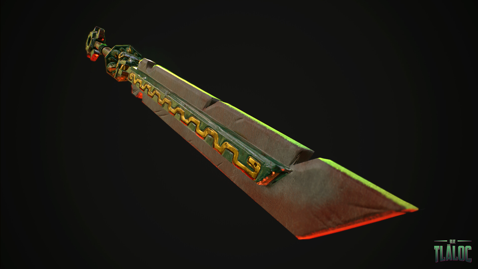 ArtStation - Atoyac (Aztec sword)