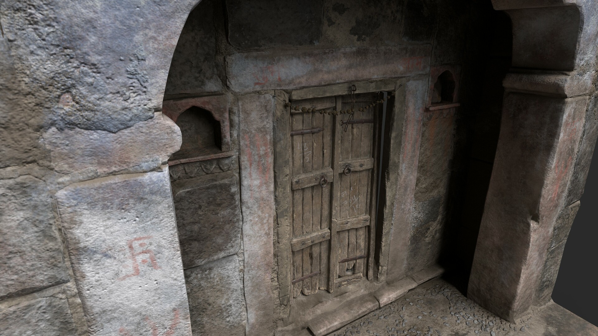 ArtStation - OLD INDIAN VILLAGE GATE