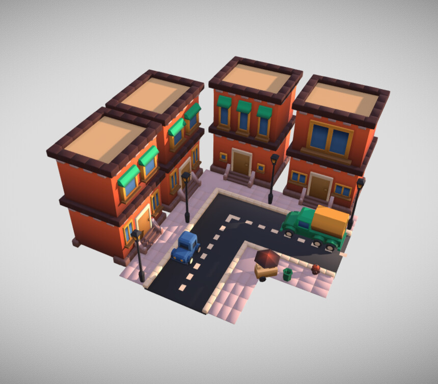 ArtStation - Stylized Street View