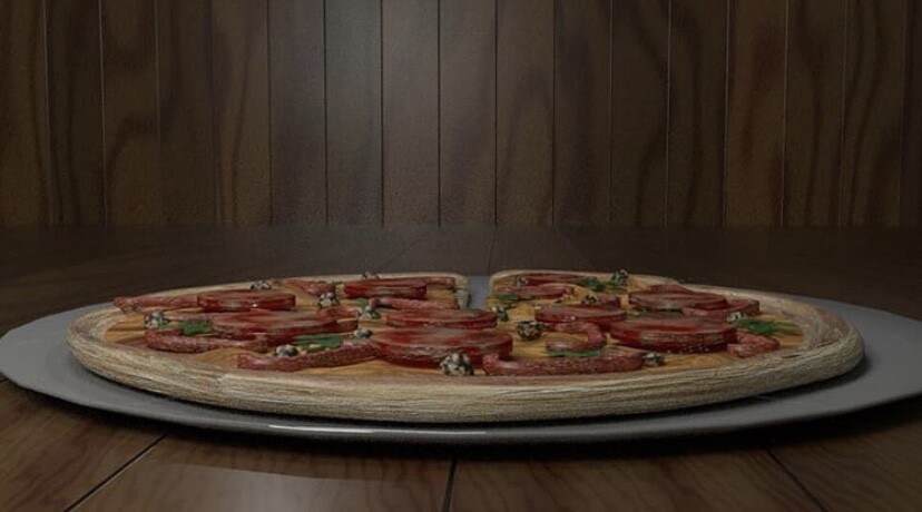 ArtStation - A realistic pizza