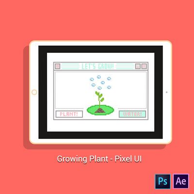 ArtStation - Growing Plant - Pixel UI