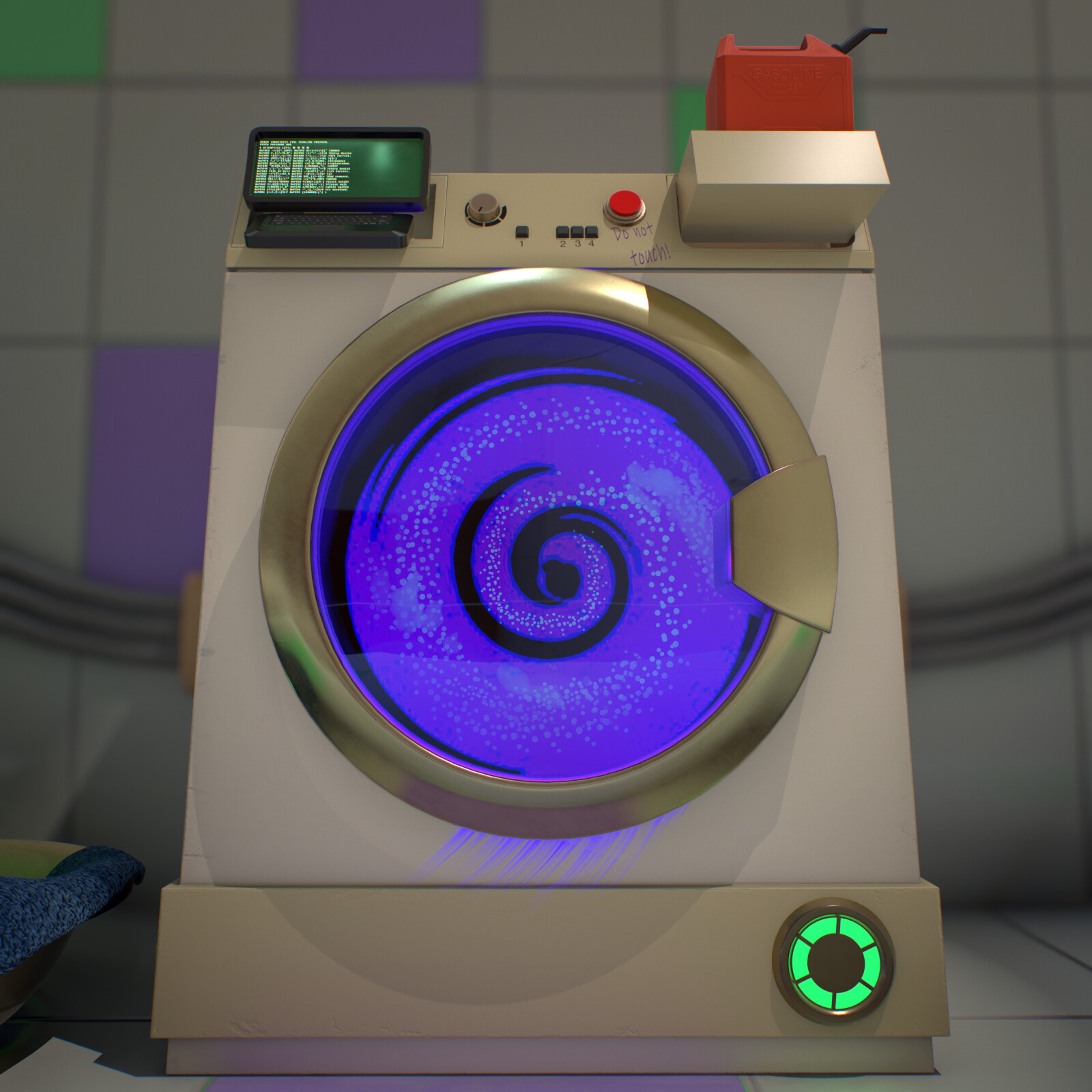 ArtStation - Washing Time Machine, Denis Zyabkin