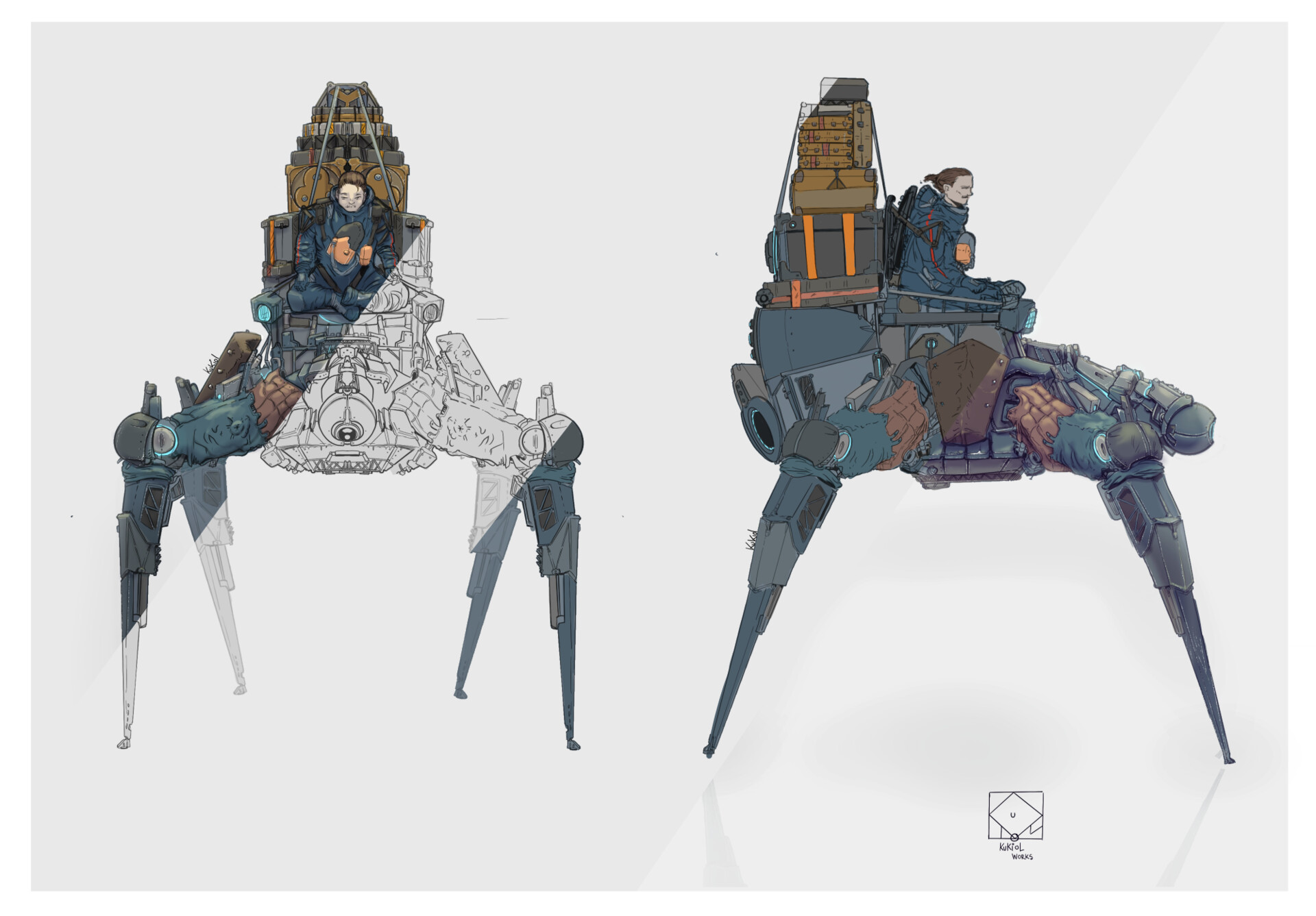 ArtStation - Death Stranding - Vehicle type: Spider, Marcos "Kukiol ...