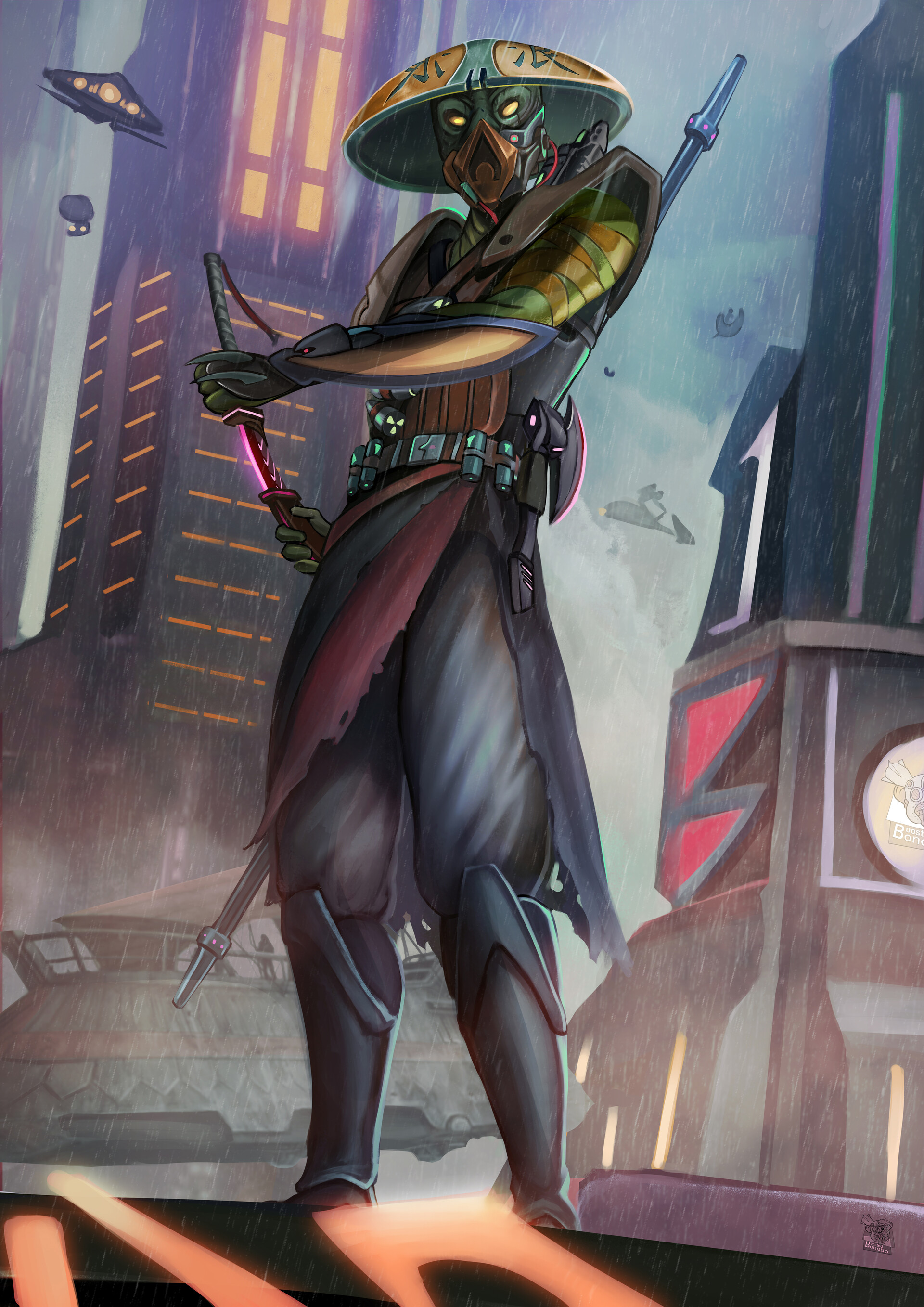 ArtStation - Alien samurai