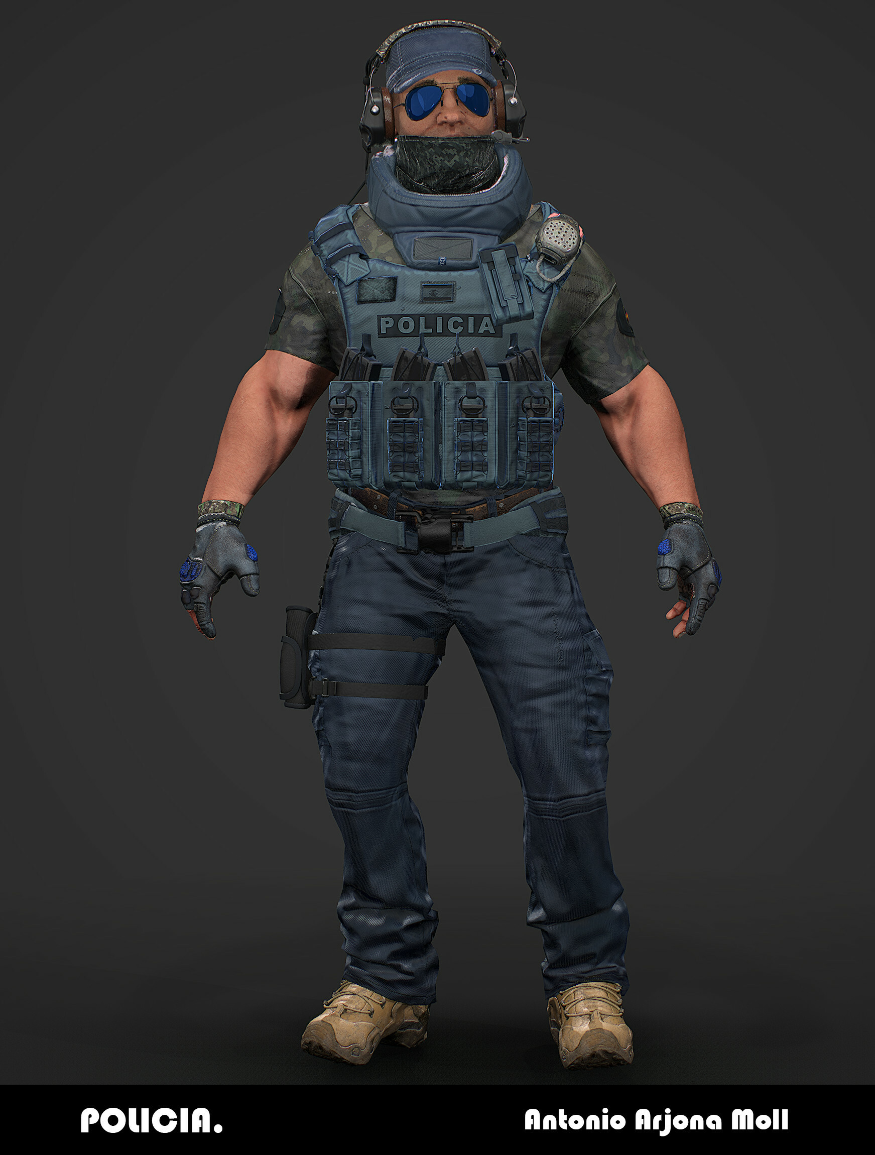 ArtStation - Low Poly Police