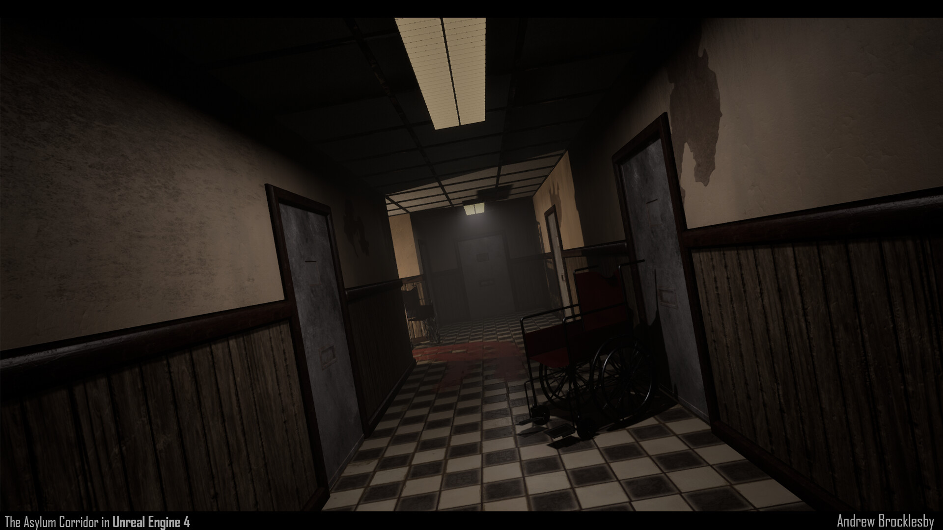 ArtStation - The Asylum Corridor | 3D Environment Art