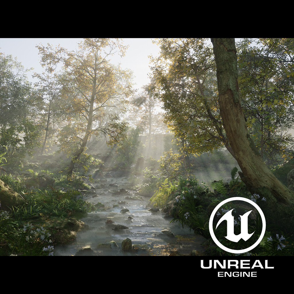 ArtStation - Forest sunlight unreal 4