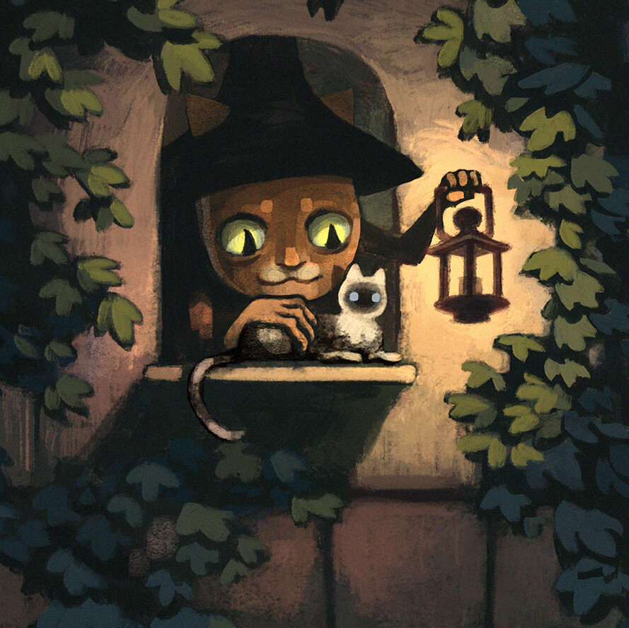 ArtStation - Cat Witch's Curse