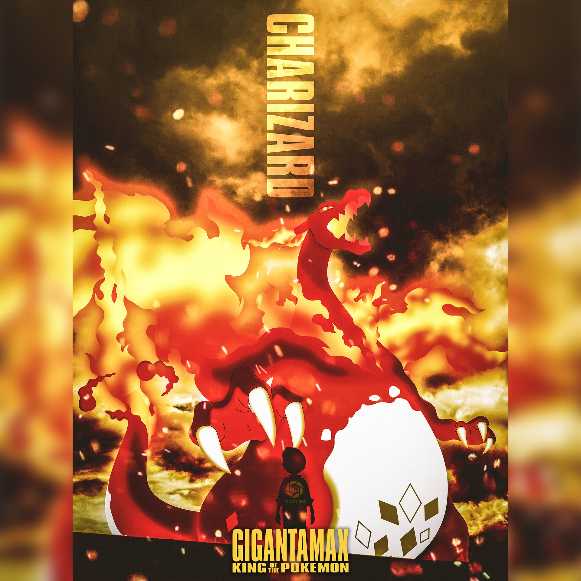 ArtStation - Pokemon Gigantamax - Charizard
