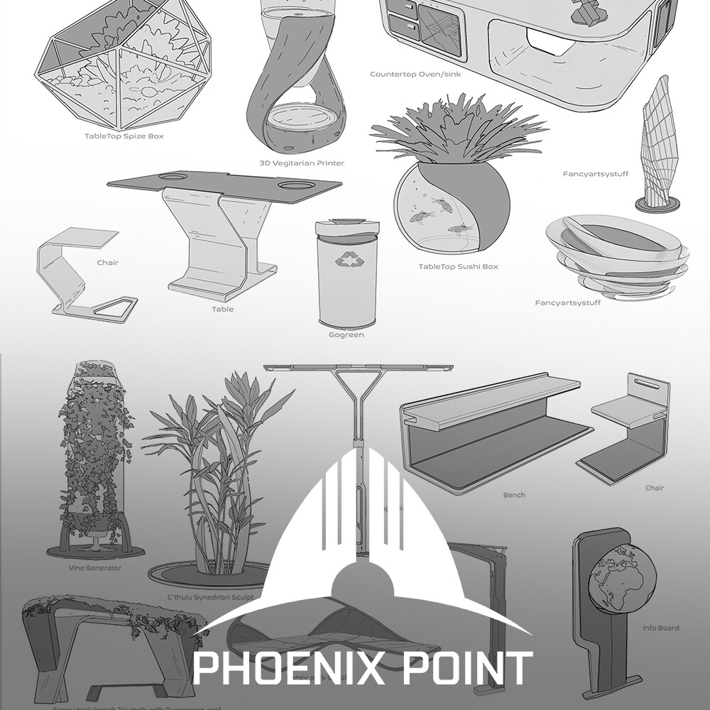 ArtStation - Phoenix Point props