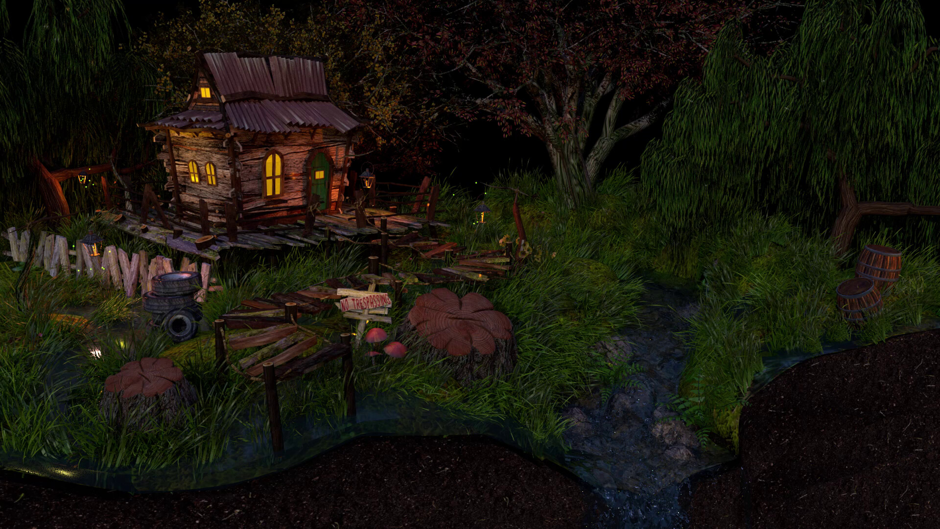 ArtStation - Stylized Swamp Environment