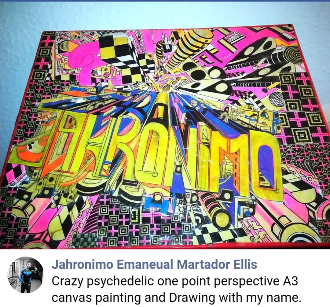 ArtStation - Hand Drawn Abstracted single point perspective geometry ...