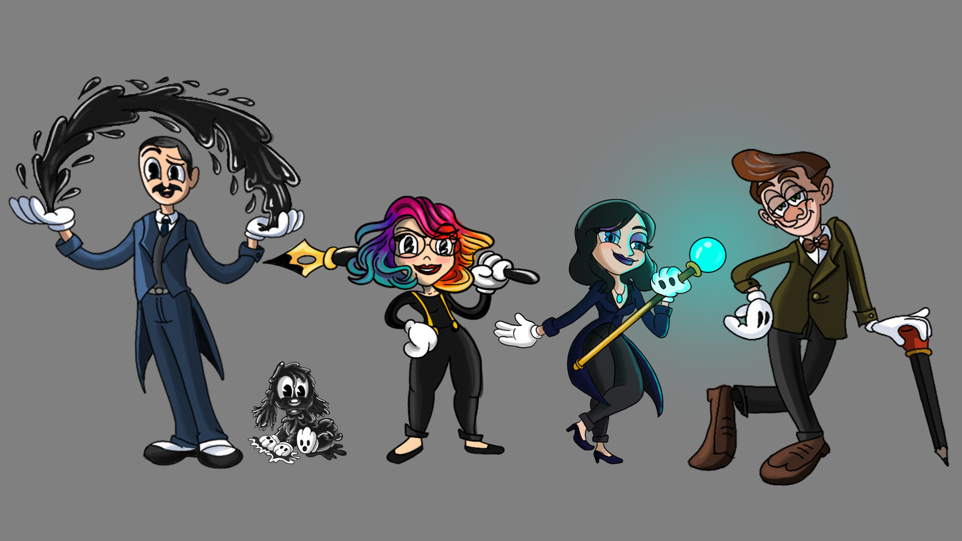 ArtStation - INSIDE THE INKWELL - Character development