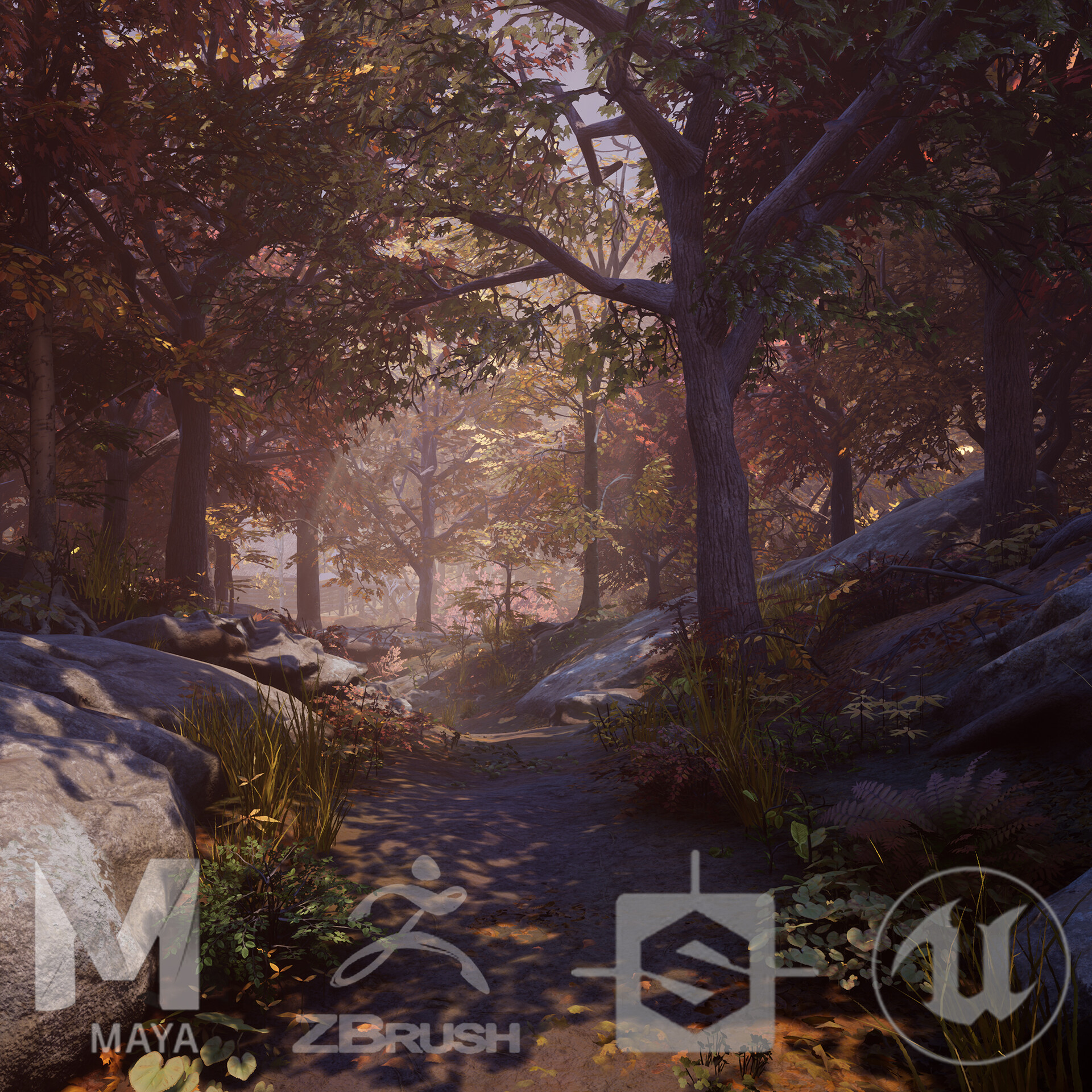 ArtStation - Autumn Biome