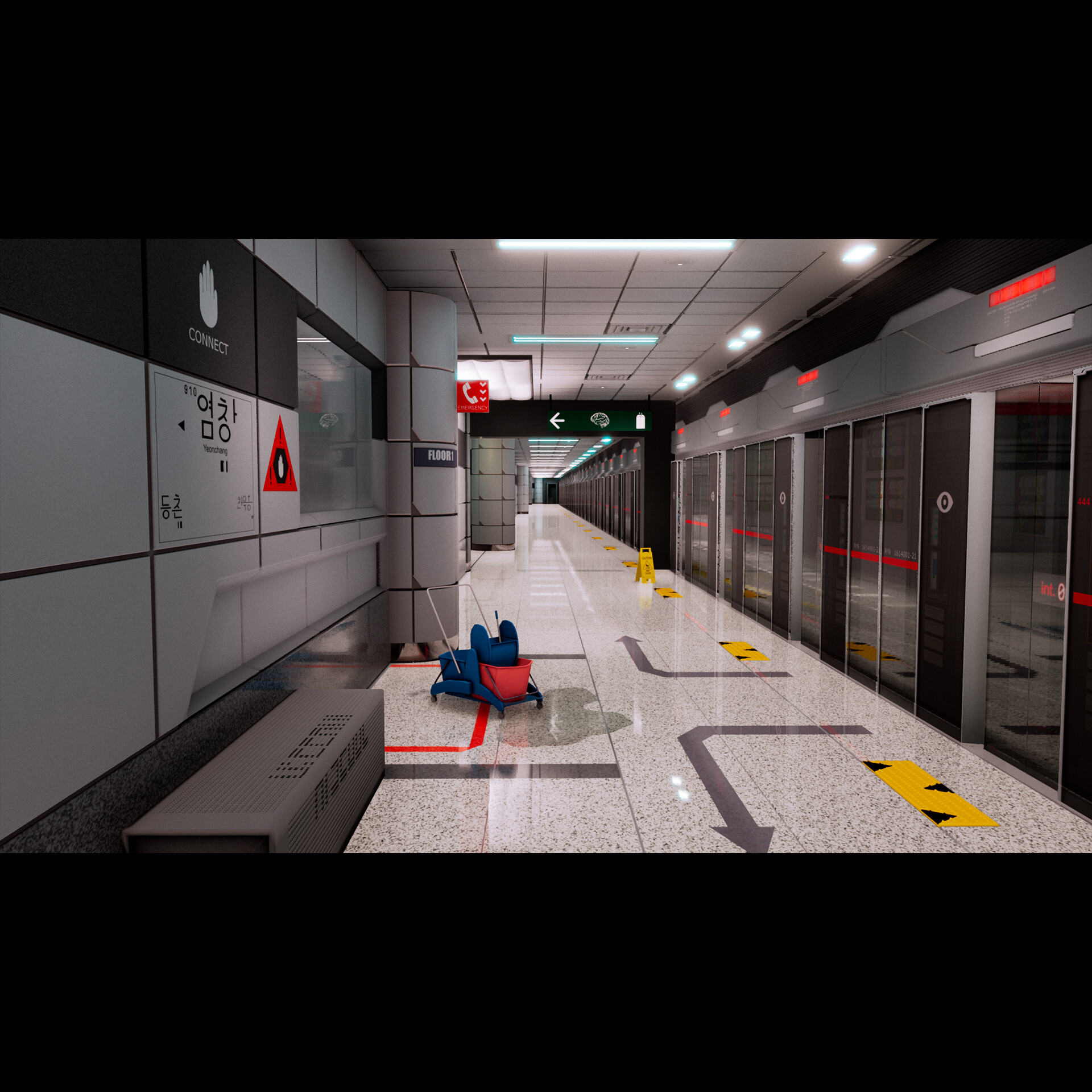 ArtStation - Biolab Hallway