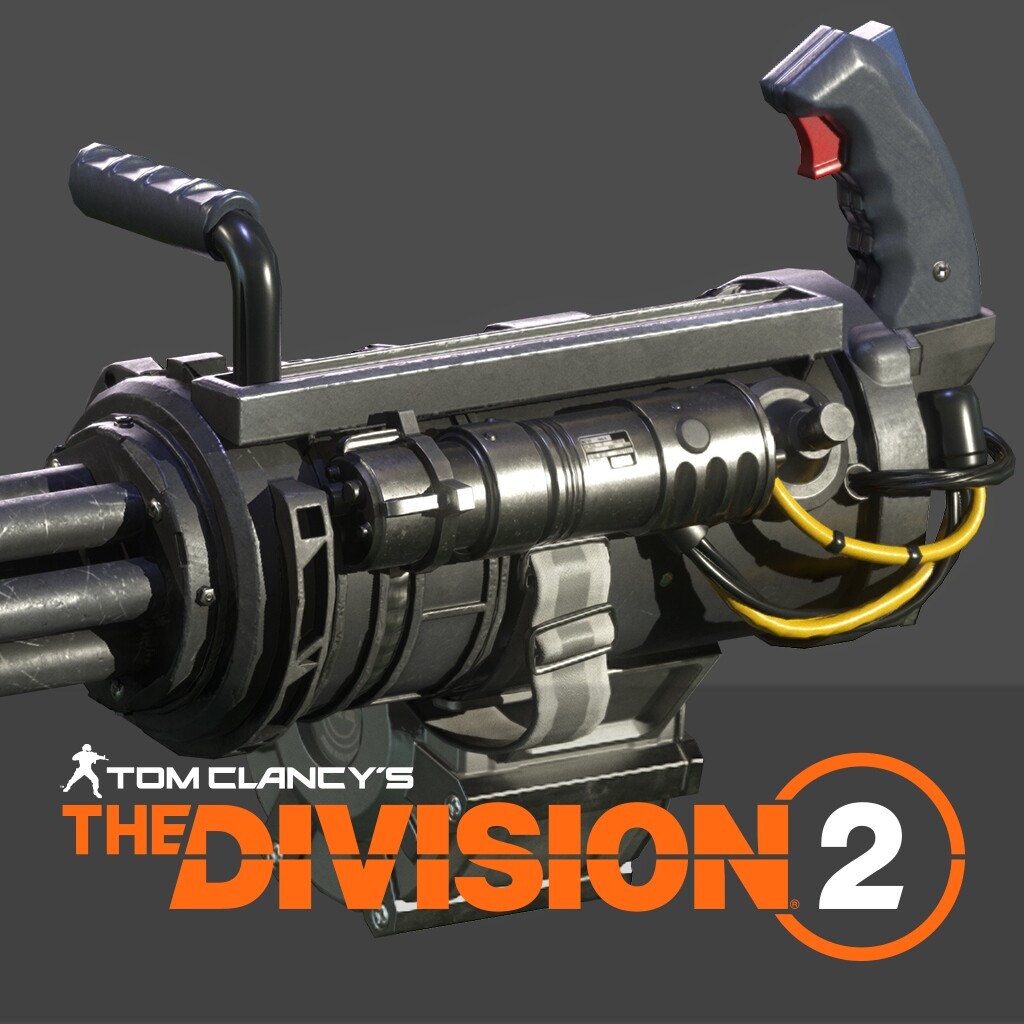 ArtStation - The Division 2 - Minigun, signature weapon