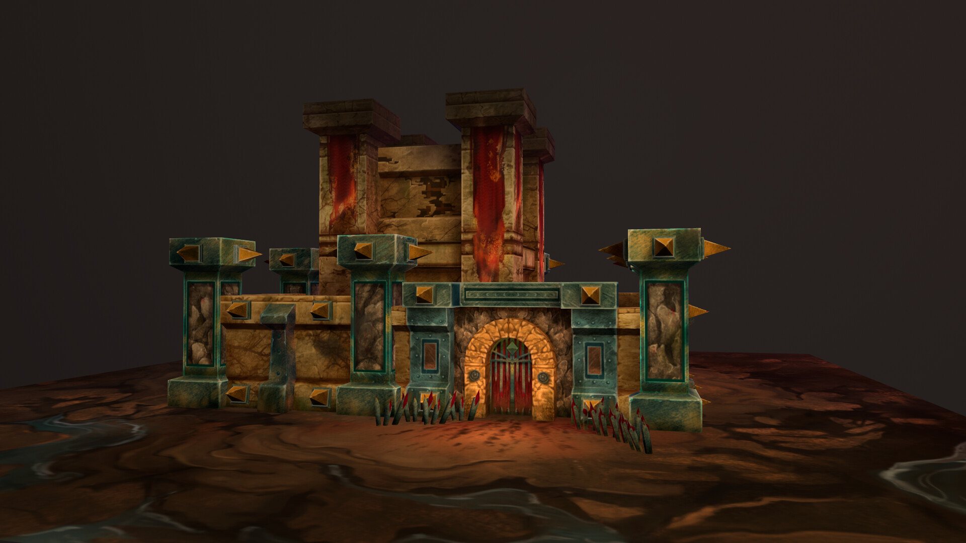 ArtStation - Hand Painted Texture Castel