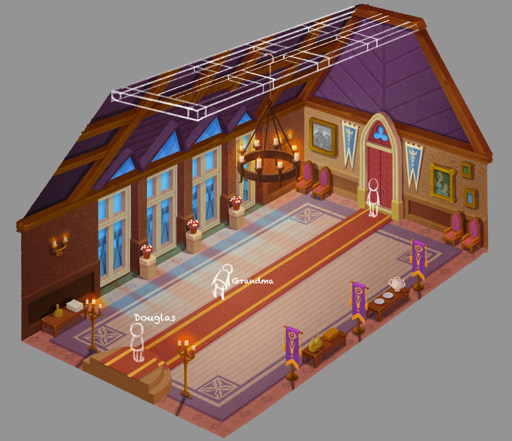 ArtStation - Castle Interior & Character Design