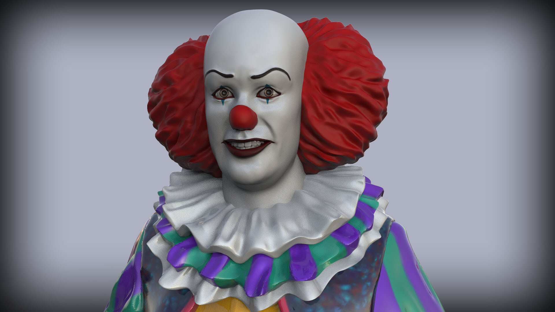 ArtStation - Pennywise by Tim Curry 1990